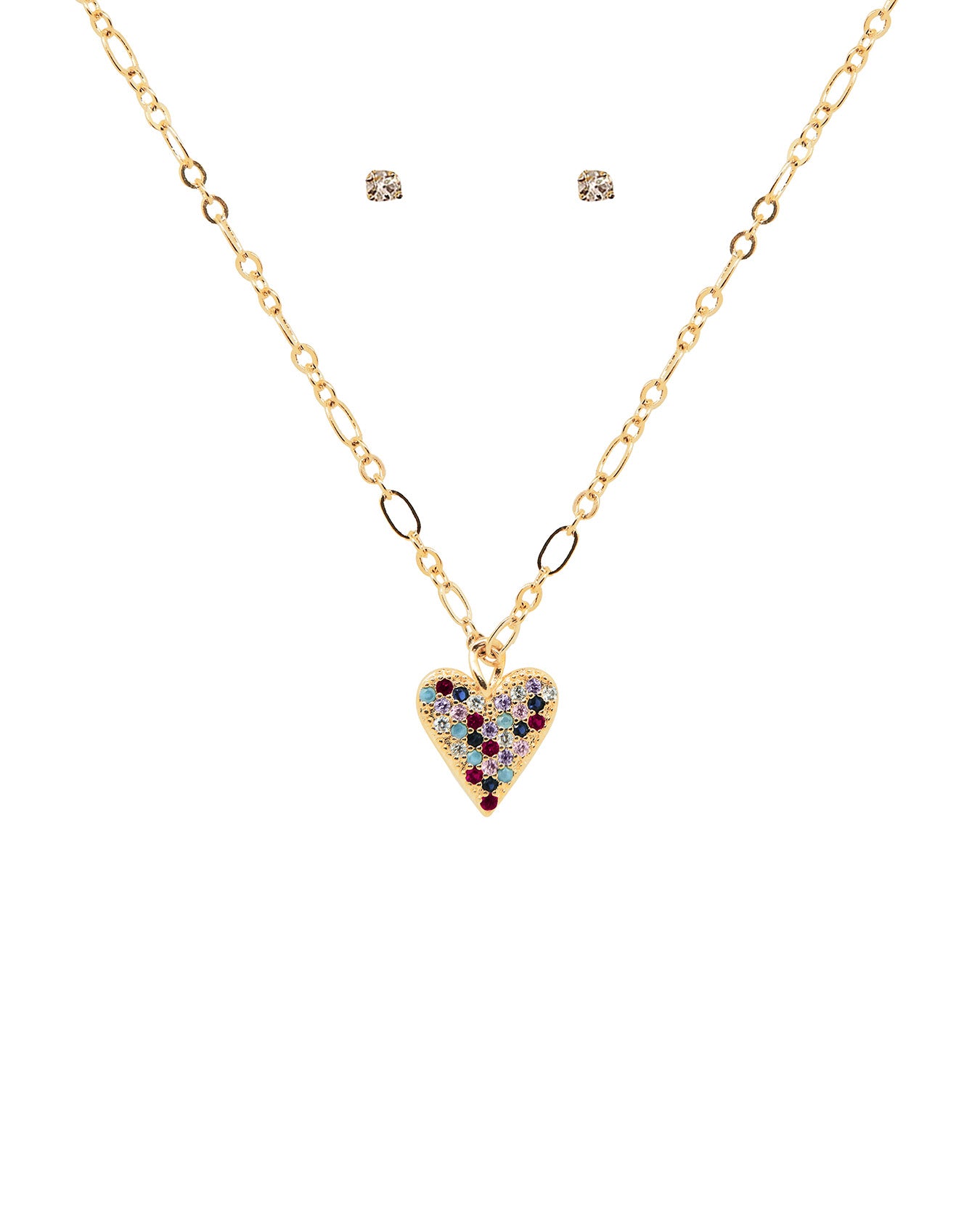 Collar Corazón Maxi Multicolor – Lunamar